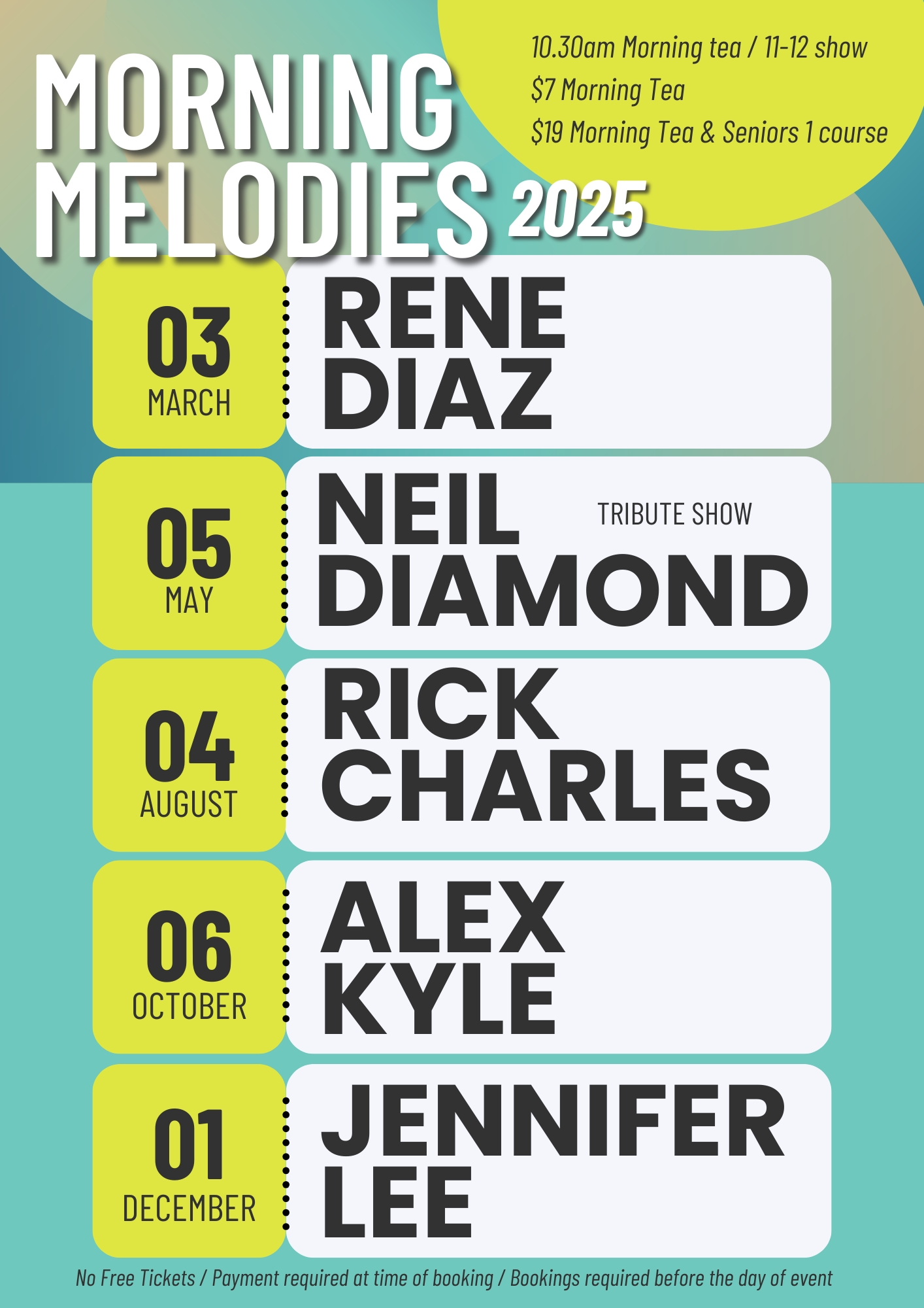 MORNING MELODIES - Rosebud RSL