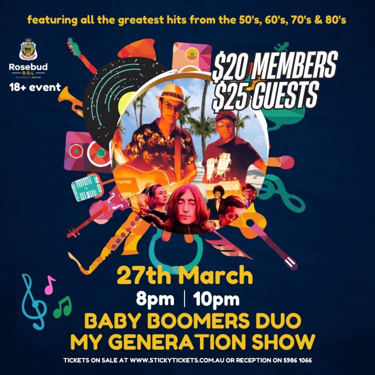 UPCOMING EVENTS & TICKETED SHOWS - Rosebud RSL