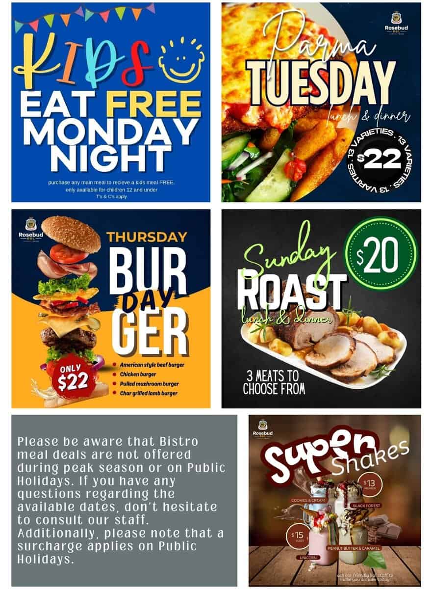 MENU - Rosebud RSL